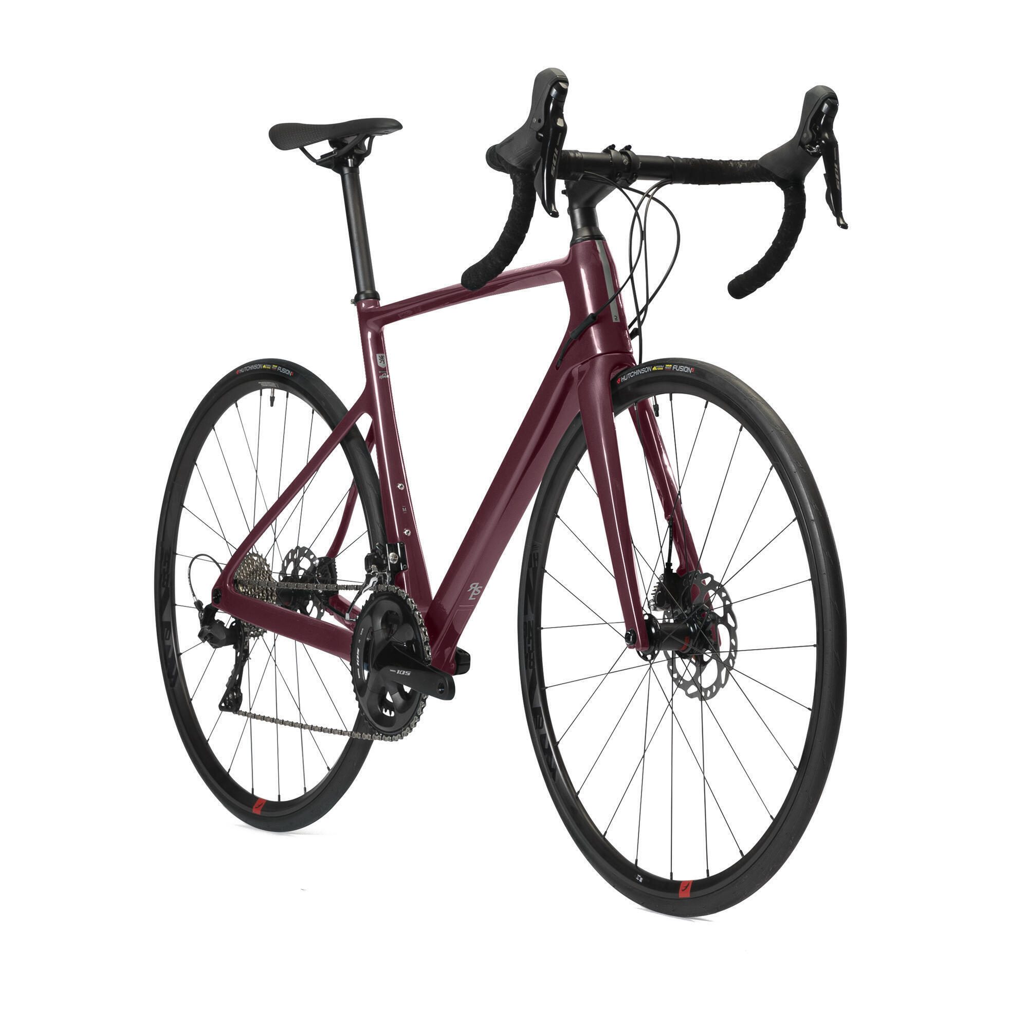 WOMEN'S ROAD BIKE VAN RYSEL EDR CARBON DISC 105 - BURGUNDY Review
